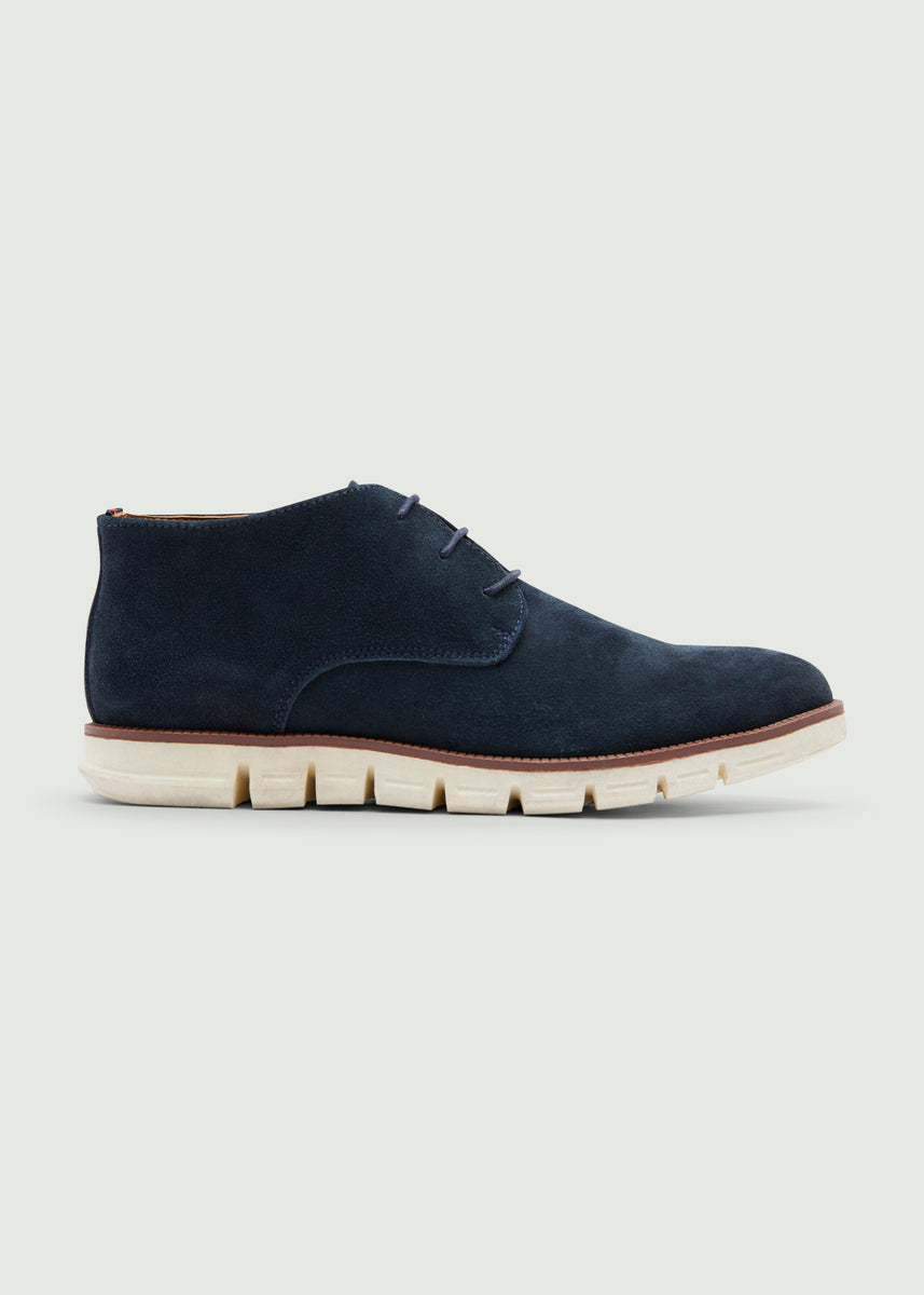 Markham Suede Boots - Navy – Peter Werth